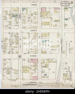 Sanborn Fire Insurance Map of The Dalles, Wasco County, Oregon, from ...