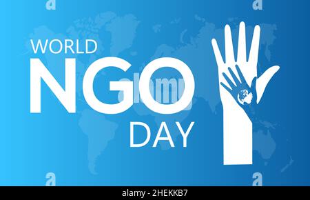 World NGO Day. February 27. Holiday concept. Template for background ...