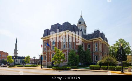 Winchester, Indiana, USA - August 21, 2021: The Civil War Monument at ...