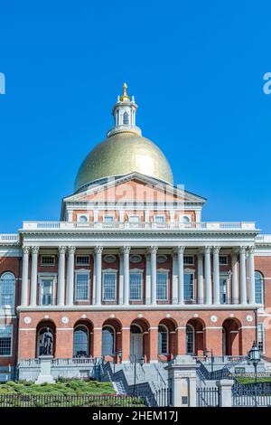 famous state capitol in Boston, Massachusetts, USA Stock Photo - Alamy