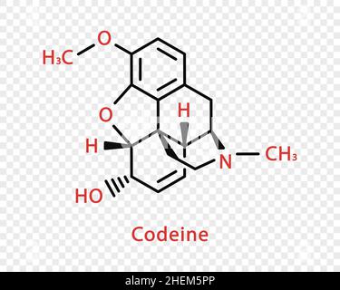 Skeletal formula of Codeine. chemical molecule Stock Vector Image & Art ...