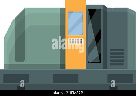 Lathe tool icon cartoon vector. Work laser. Steel plant Stock Vector ...