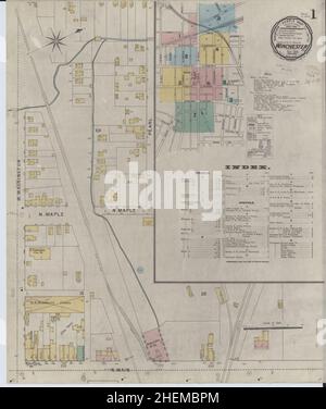 Map of Clark in Kentucky Stock Photo - Alamy