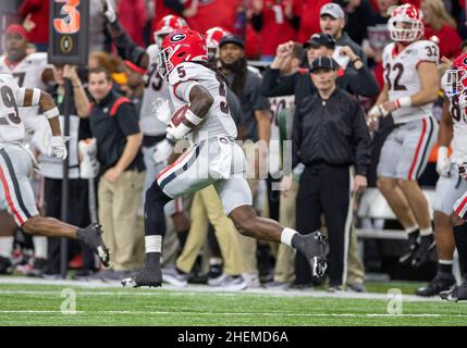 Georgia defensive back Kelee Ringo runs the 40-yard dash at the NFL ...
