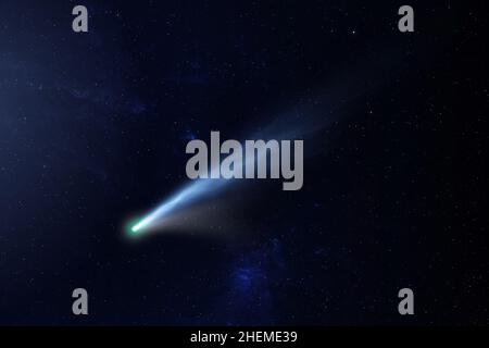 Asteroid Dust Tails Stock Photo - Alamy