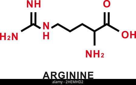 Arginine – Arg – R Amino Acid chemical structure. Molecular formula ...