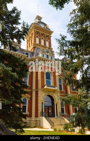 Decatur, Indiana, USA - August 21, 2021: The Adams County Courthouse ...