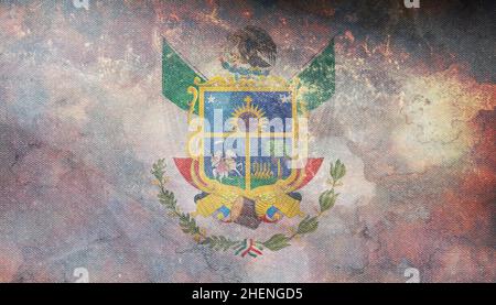 Mexican flag, Queretaro, Queretaro State, Mexico, North America Stock ...