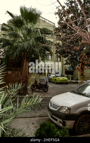 Isfahan,Nor Julfa, Iran,16, November,2021: Facade of a brick building ...