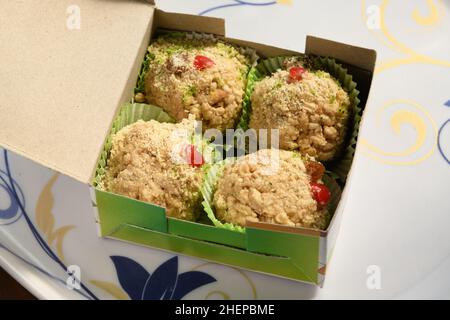 Joynagar Moa (India GI 382). Seasonal (in winter) Bengali sweetmeat ...