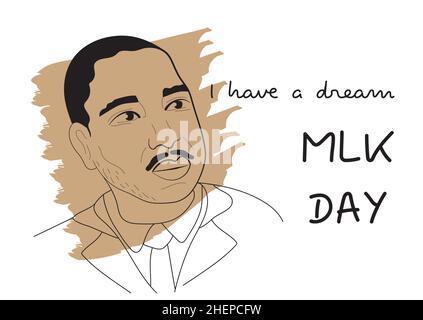 Martin Luther King Jr cartoon character. Vector Illustration. Kids ...