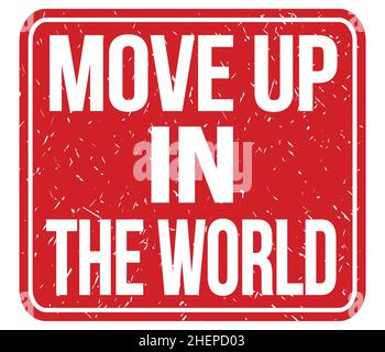 WORLD, text written on red grungy postal stamp Stock Photo - Alamy