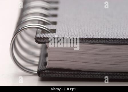 note-book with spiral binding, detail Stock Photo - Alamy
