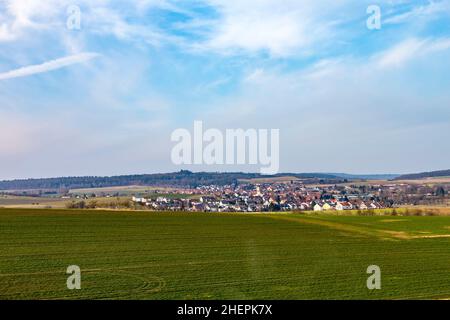 small village of Usingen at taunus region in Germany Stock Photo - Alamy
