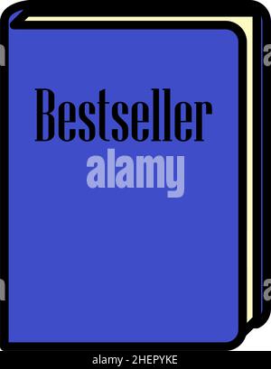 Bestseller Book Icon. Editable Bold Outline With Color Fill Design ...