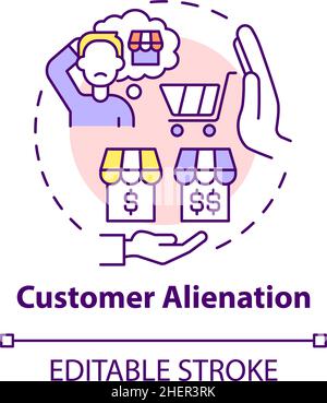 Alienation concept icon Stock Vector Image & Art - Alamy