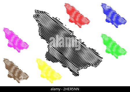 Wardha district (Maharashtra State, Nagpur Division, Republic of India ...