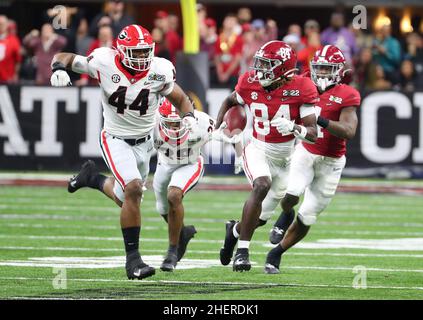 Georgia wide receiver Ladd McConkey (84) runs against Florida after a ...