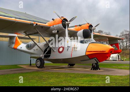 Consolidated PBY-6A Catalina, L-866 at RAF Cosford Museum Stock Photo ...