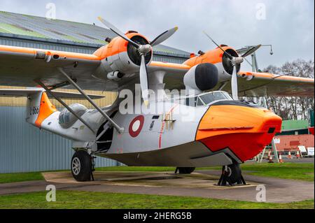 Consolidated PBY-6A Catalina, L-866 at RAF Cosford Museum Stock Photo ...