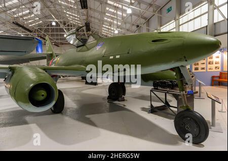 The Messerschmitt Me 262, the first jet fighter in history at the Air ...