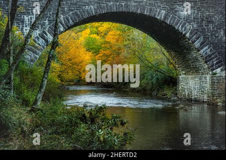 Blue Ridge Parkway - Stone-arched Bridges of the Parkway Stock Photo ...