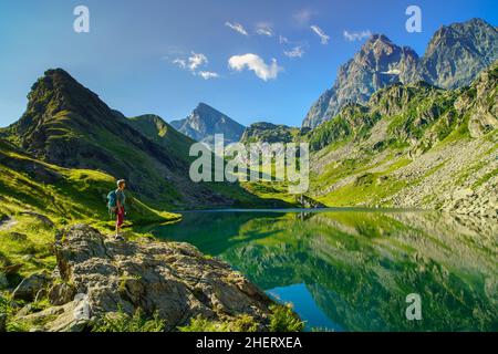 Lago Fiorenza (Fiorenza Lake, Monviso, Italy Stock Photo - Alamy