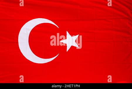 Turkey national flag Stock Photo - Alamy