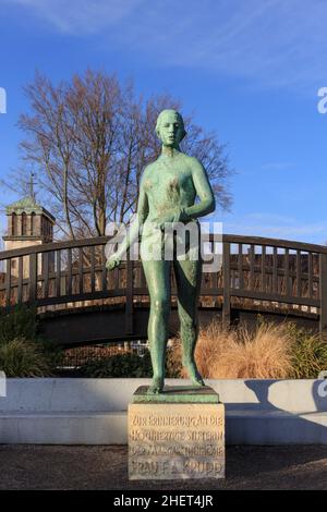 The Sower, female bronze statue in memory of Margarethe Krupp, founder ...