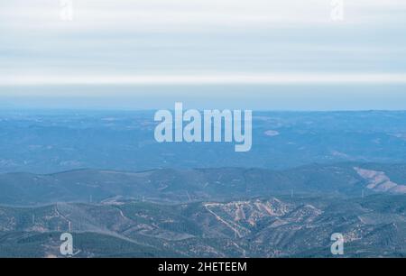 Portugal, the Algarve, Monchique, the view from Foia Stock Photo - Alamy