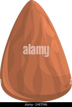 Zinc almond icon cartoon vector. Mineral food. Suplement element. Zinc ...