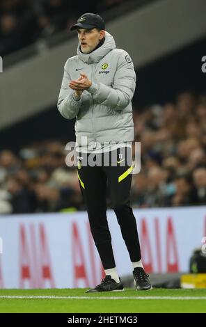 Thomas Tuchel (England) looks on during England and Croatia, Group L ...