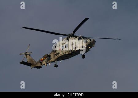 A Sikorsky SH-60K Seahawk helicopter with the Air development Squadron ...