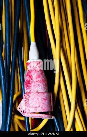 Red Extension Plug Stock Photo - Alamy
