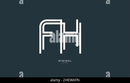 Alphabet letter icon logo FH Stock Vector Image & Art - Alamy