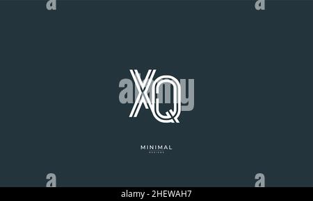 xq x q alphabet letter logo icon combination design with rainbow color ...