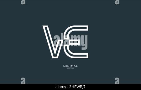 Alphabet letter icon logo VE Stock Vector Image & Art - Alamy