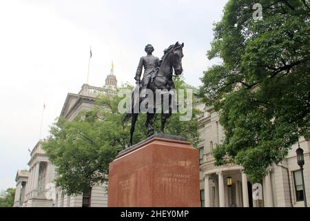 Equestrian statue of John F. Hartranft, Major General in the Union Army ...