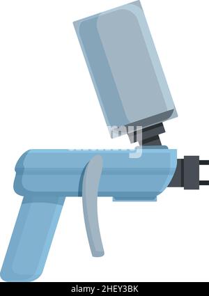 Industrial spray gun icon cartoon vector. Air paint. Car auto body ...