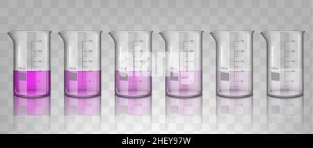Different color chemical in beakers Stock Vector Image & Art - Alamy