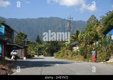 Ambiok Busty. Lava road, Kalimpong, West Bengal, India Stock Photo - Alamy
