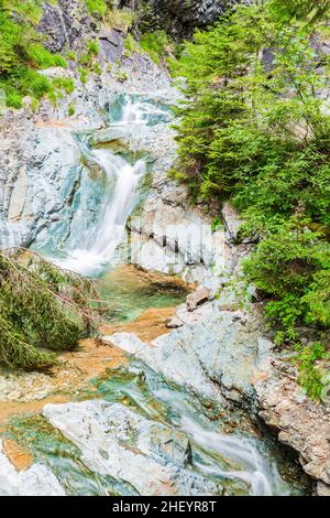 Summer among the paths, waterfalls and the villages of Sappada Stock ...