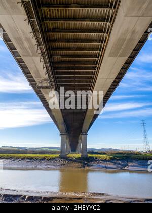 Avonmouth M5 Motorway Bridge Cycle Path Bristol Stock Photo - Alamy
