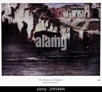 Siegfried, Germanic mythical hero, in costume for performance in Wagner ...