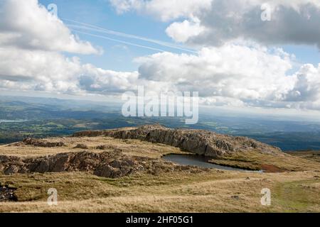 Near the summit of Wetherlam near Red Gill Head Moss near Coniston The ...
