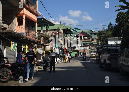Sombaray Bazaar of Gorubathan. Rishi road, Kalimpong, West Bengal ...