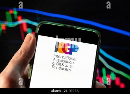 In this photo illustration an International Association of Oil & Gas ...