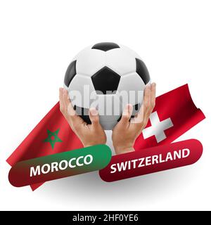 Switzerland vs. Morocco Soccer Match - Soccer balls in Switzerland and ...