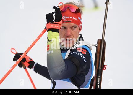Ruhpolding, Germany. 13th Jan, 2022. Biathlon: World Cup, Sprint 10 km ...