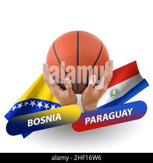 Paraguay vs Paraguay national basketball teams basket ball match ...